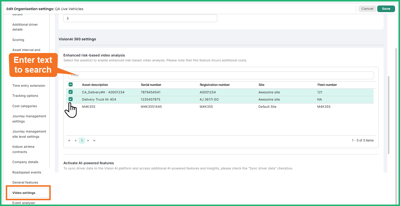 Enable enhanced risk-based video analysis – Powerfleet Knowledge