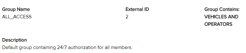 Group detail screen - overview – Powerfleet Knowledge