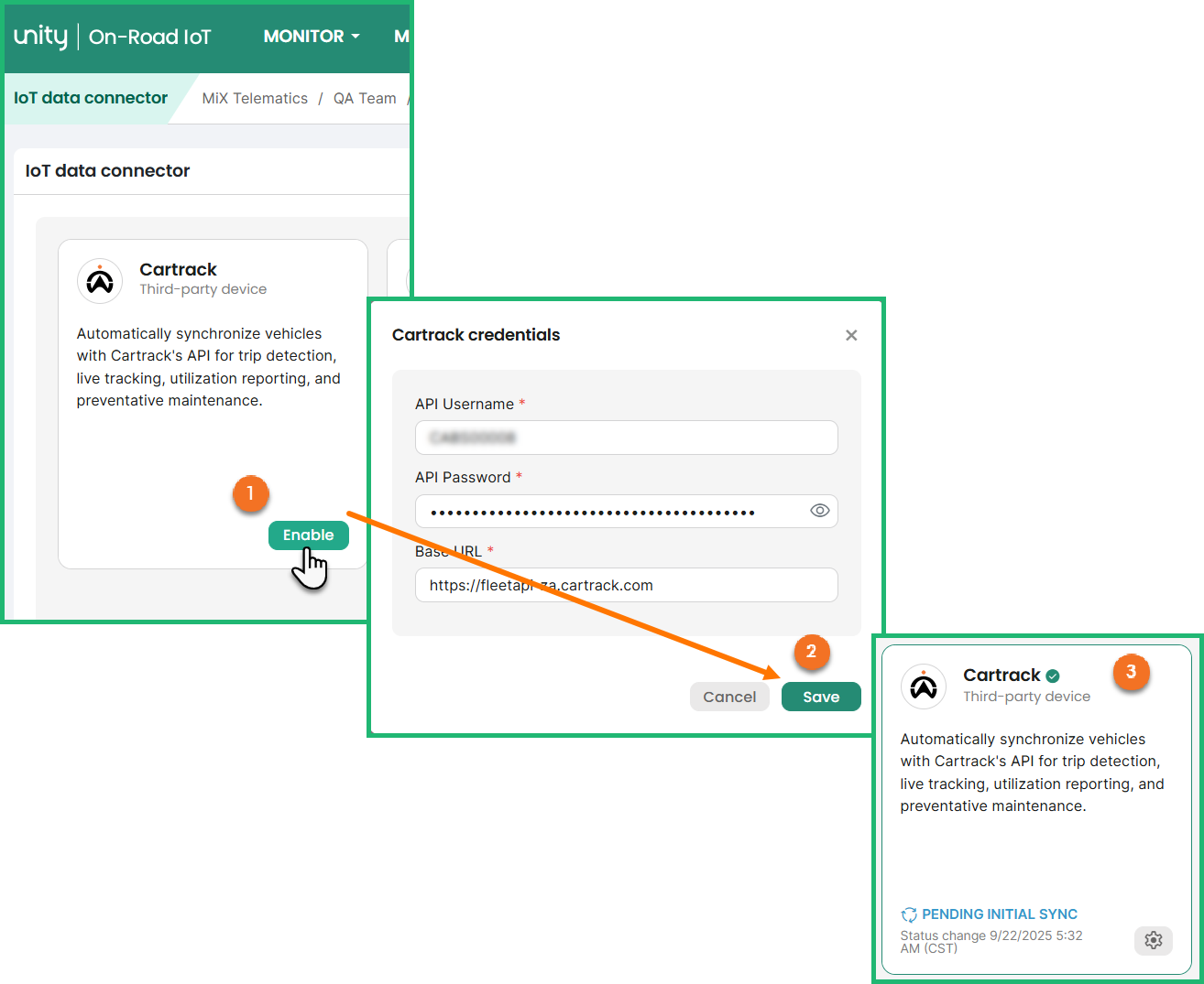 Synchronize vehicle and driver entities from Cartrack – Powerfleet Knowledge